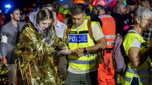 Czech Police and Emergency Services Stage Rehearsal Exercise At Janáček ...