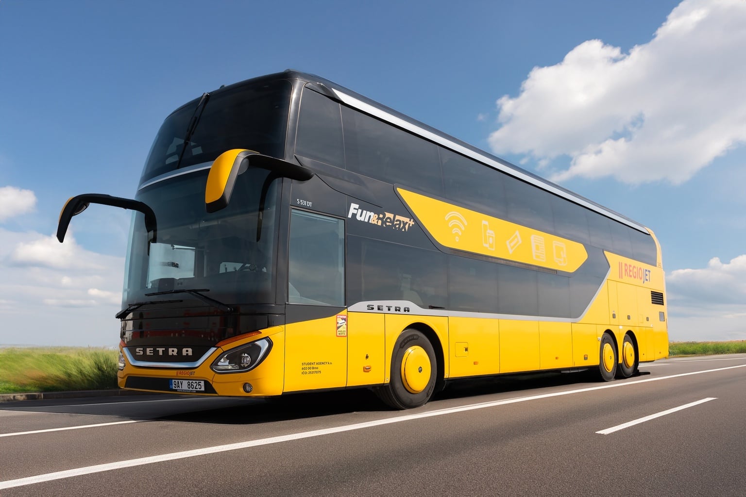RegioJet Introduces New Luxury Double-Decker Buses On Domestic Routes ...
